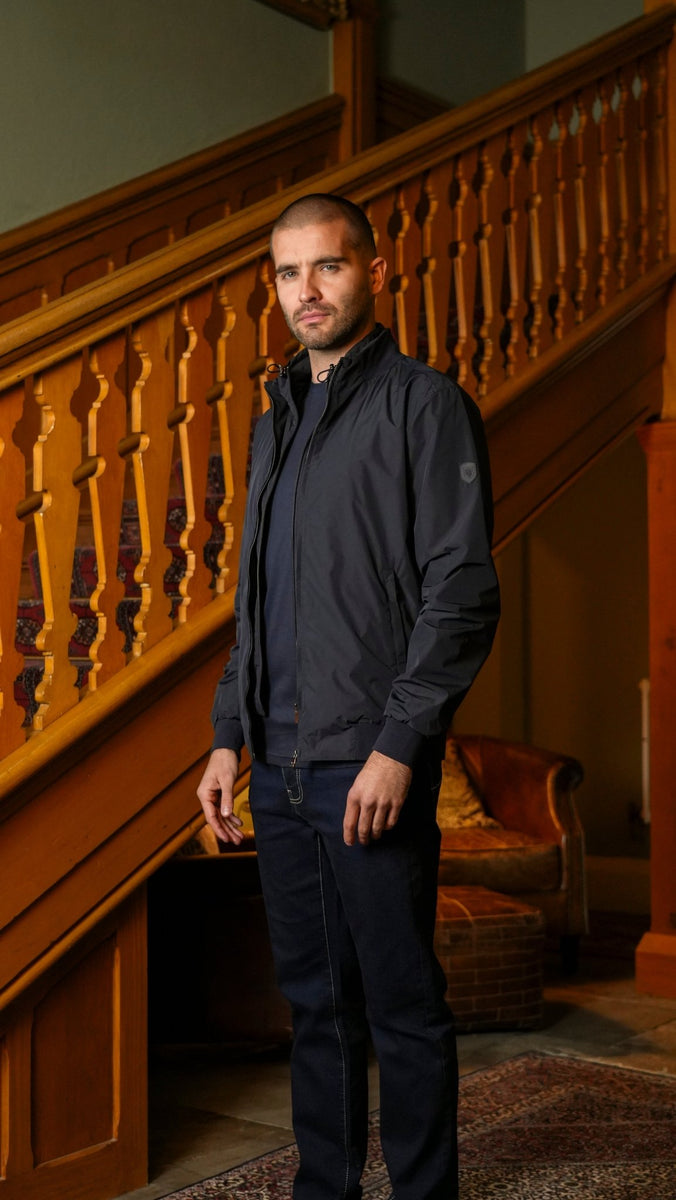 Double Layer Jacket - Navy – Vincentius
